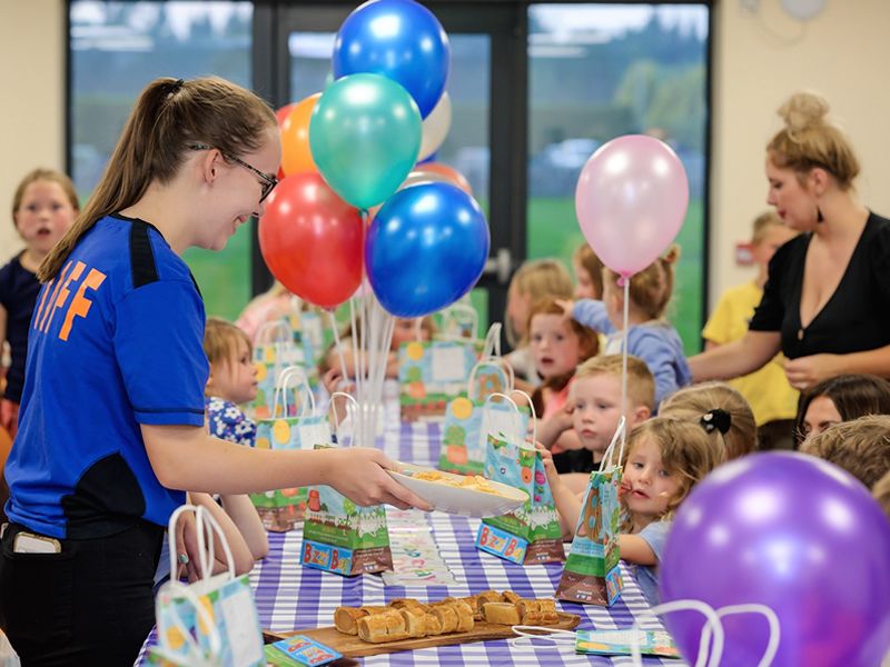 Conifox Adventure Park with Kids Love Clothes set up gift donation hub ...