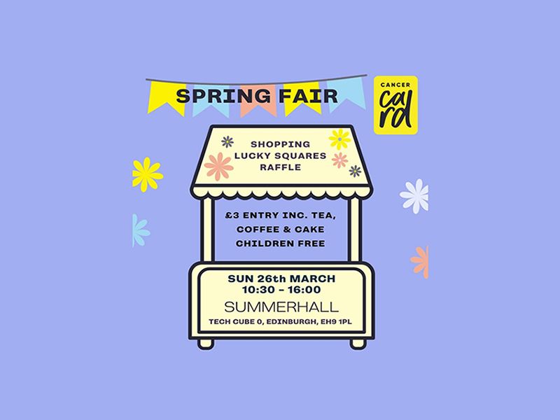 Cancer Card Spring Fair at Summerhall, Edinburgh South | What's On ...