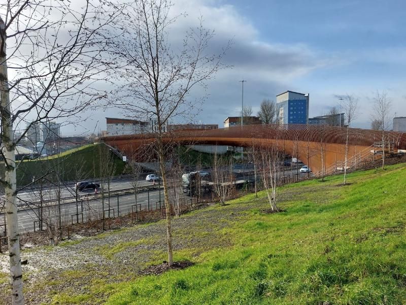 Landmark Sighthill Bridge over the M8 soon to open to the public | News ...