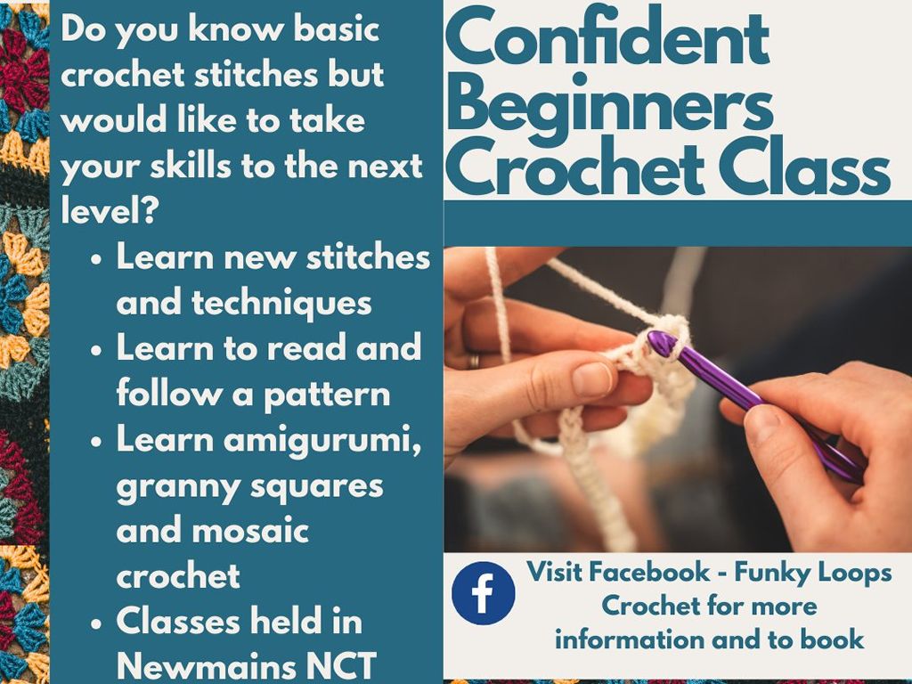 Confident Beginners Crochet Class at The NCT Centre, Newmains | What's ...
