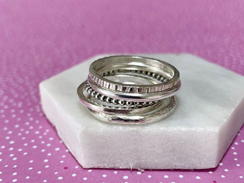 Make your own silver stacking rings - 3 hour morning or afternoon ...