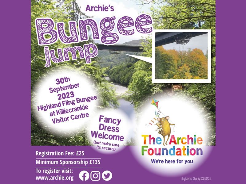 First bungee jump in aid of The Archie Foundation | News | What's On Fife