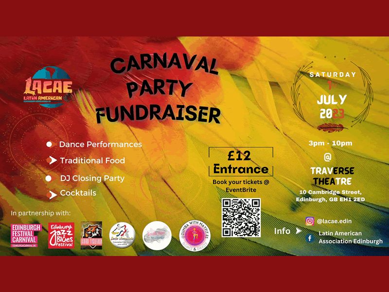 Carnival Fundraising Party! at Traverse Theatre, Edinburgh West | What ...