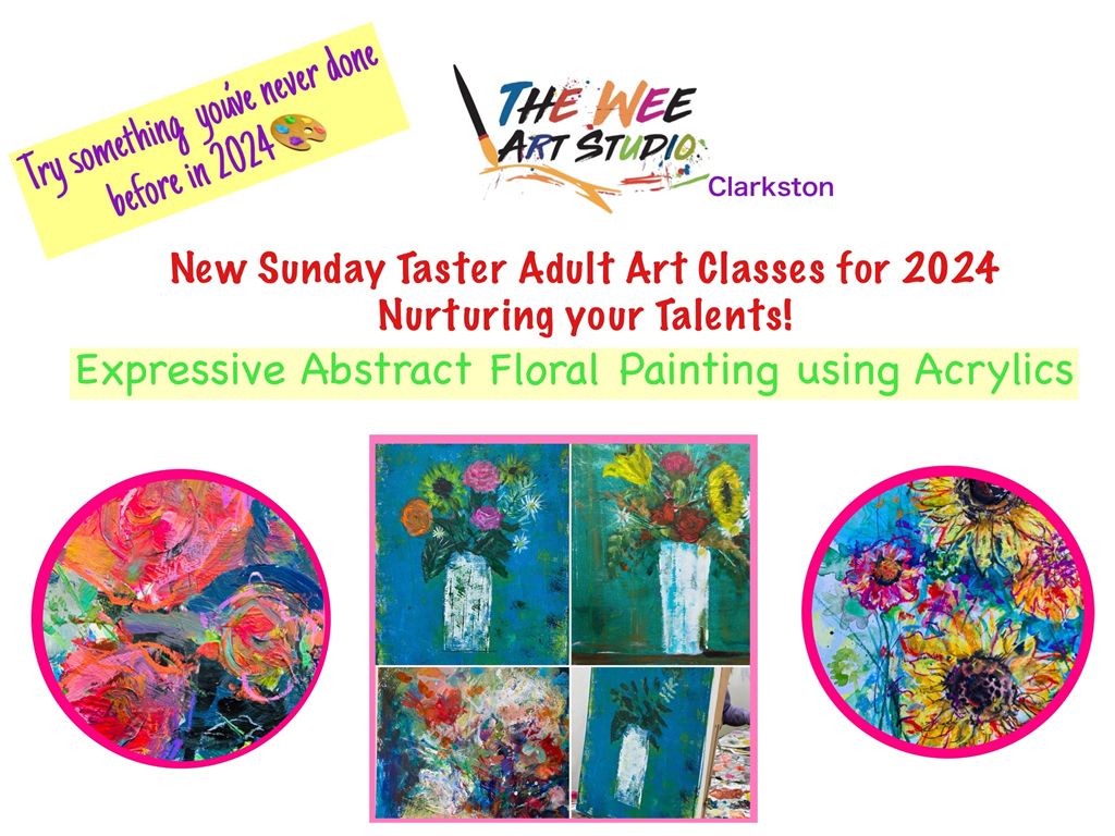 Sunday Adult Art Taster Session: Create an Expressive Floral Painting ...