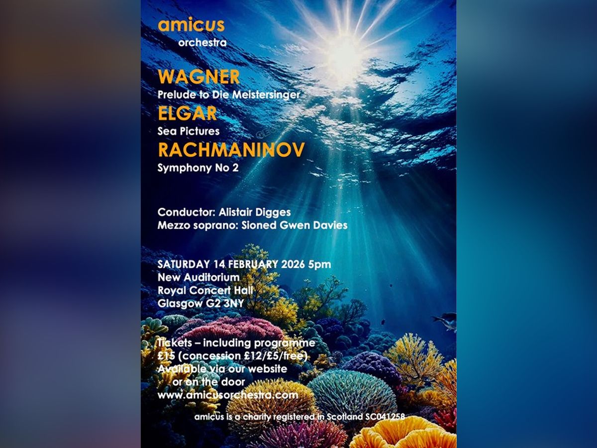 Amicus Orchestra - Valentine’s Day, High Romantics at Glasgow Royal ...