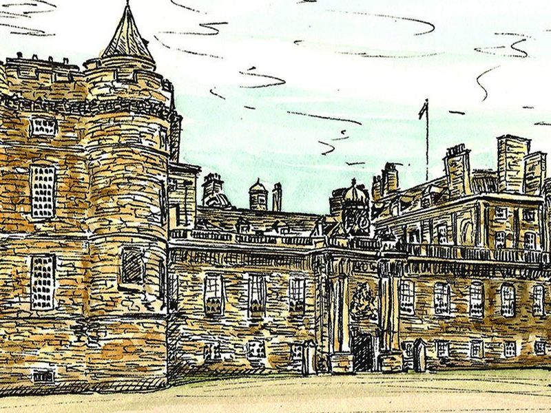 Sketching Scottish Symbols at The Palace of Holyroodhouse, Edinburgh ...