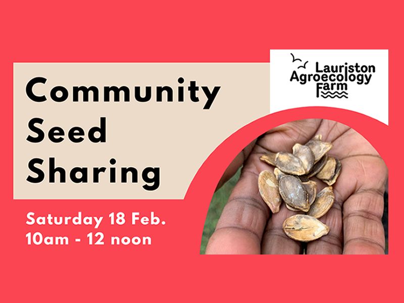 Community Seed Sharing at Lauriston Agroecology Farm, Edinburgh West ...